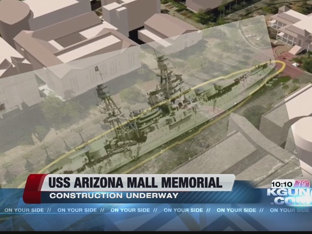 USS Arizona Mall Memorial construction underway - KGUN9.com