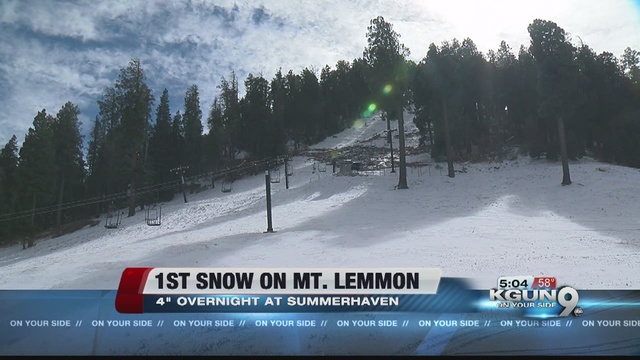 First snow brings optimism on Mt. Lemmon - KGUN9.com