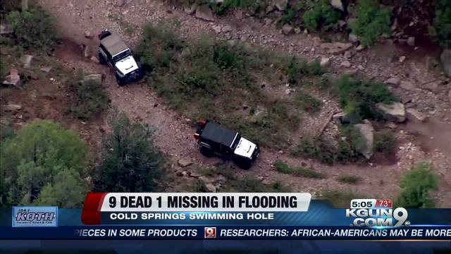 Payson flash flooding deaths: 9 confirmed dead, 2 still missing - KGUN9.com