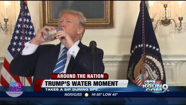Sen. Rubio pokes fun at President Trump after he drinks water - KGUN9.com