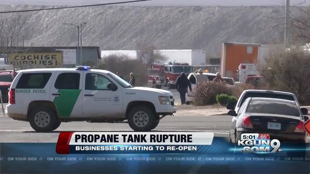 Propane tank rupture leads to Douglas evacuations - KGUN9.com